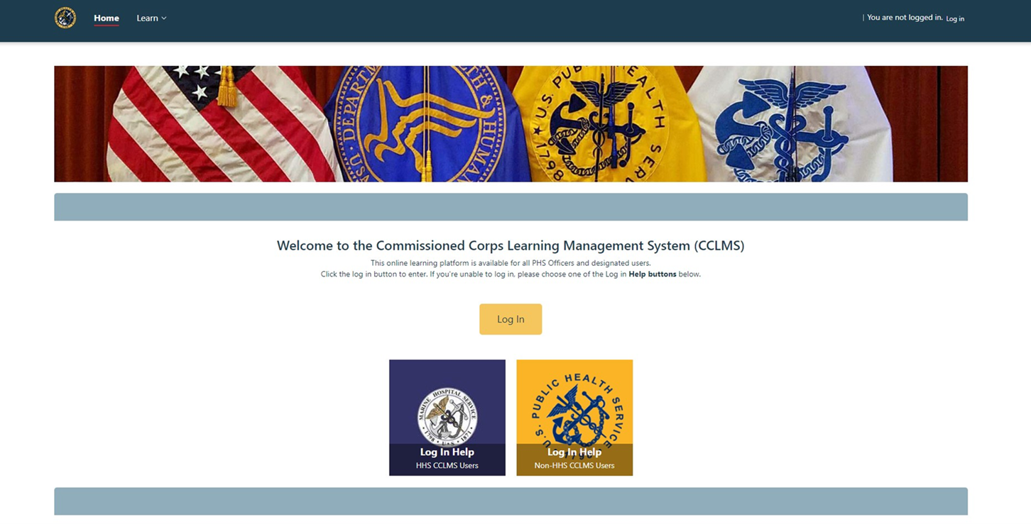 CCLMS: Log In Help for Non-HHS CCLMS Users